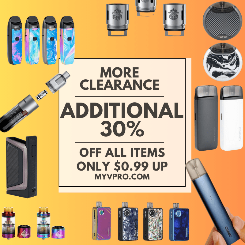 Up to 90% Off: MyVPro Clearance Sale on Vaping Devices & Accessories ...