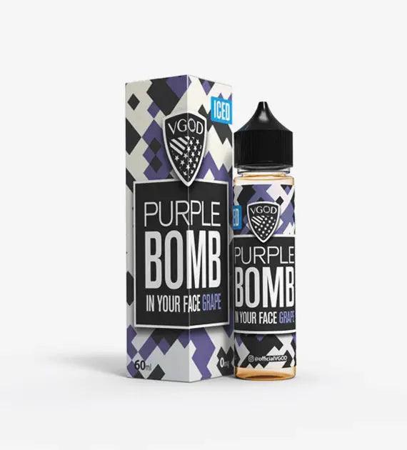 VGOD E-Liquid 60ML Iced Purple Bomb – Grape & Menthol Flavor