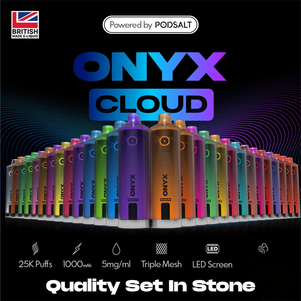 Pod Salt Onyx Cloud 25K Disposable – $18.99 | Myvpro