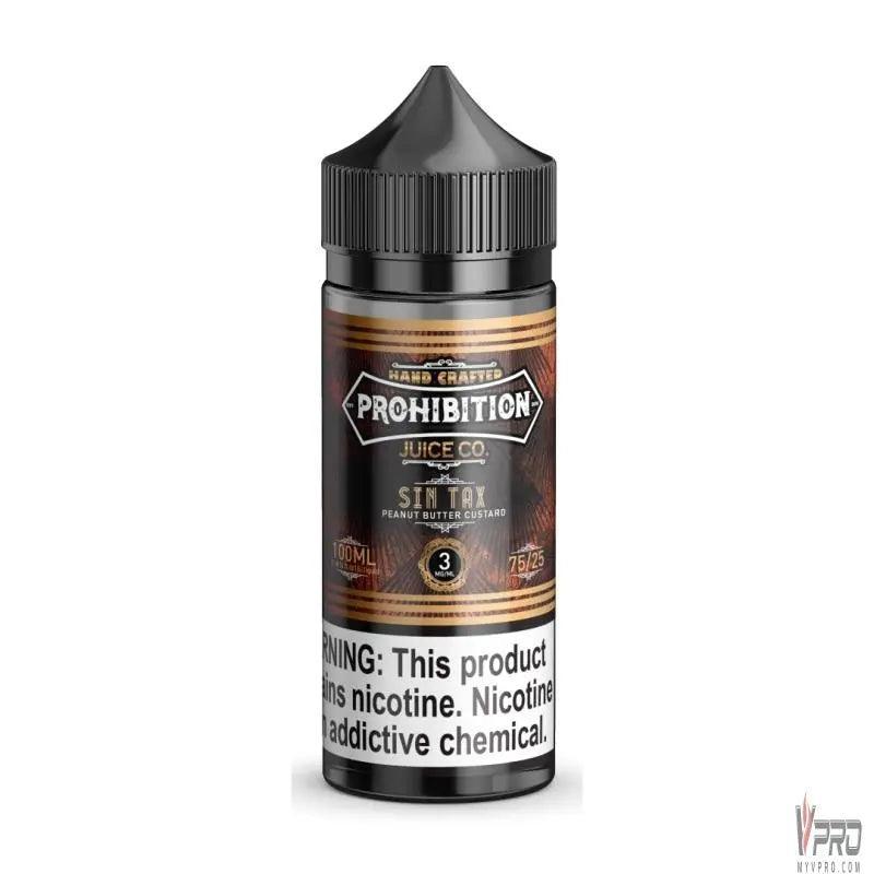 Sin Tax - Prohibition Juice Co. 100mL | Peanut Butter Custard