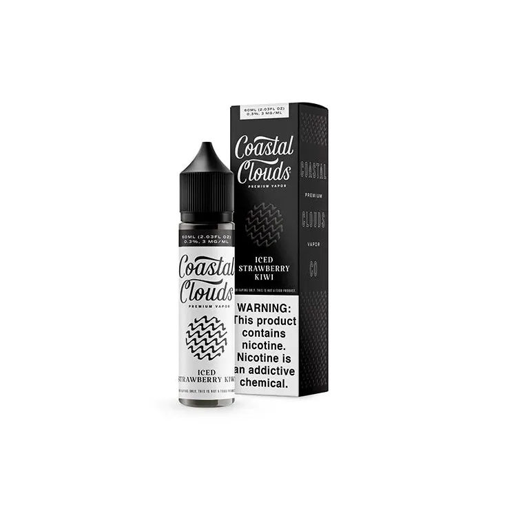 Coastal Clouds Iced Strawberry Kiwi 60mL | Menthol Vape Juice